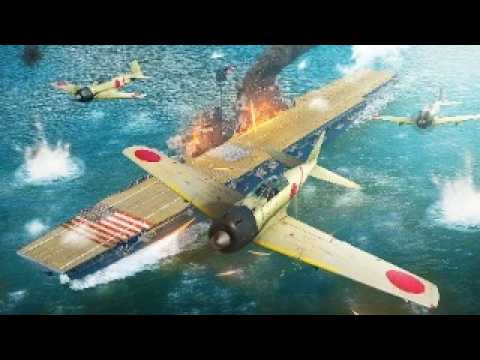 ATTACKING AMERICAN AIRCRAFT CARRIER FLEET in War Thunder!