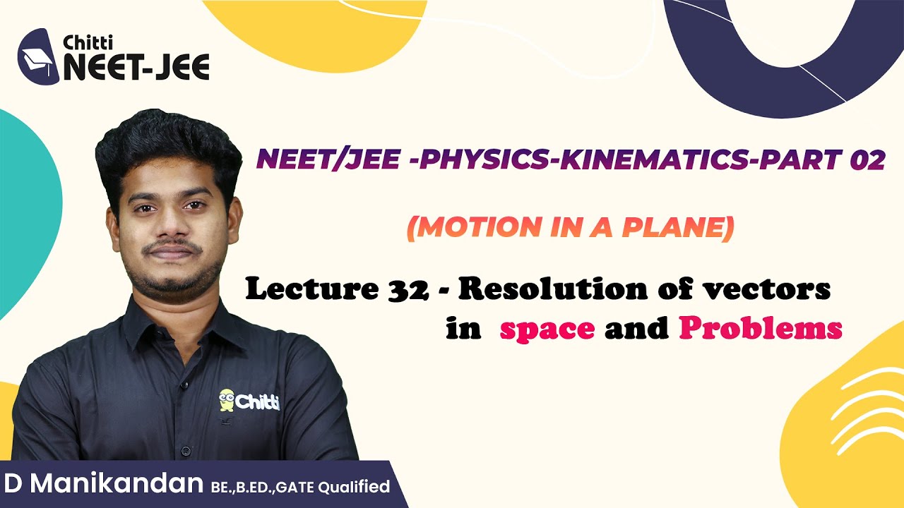 Kinematics Lec 32 | Resolution of Vectors in space & Problems | Class ...