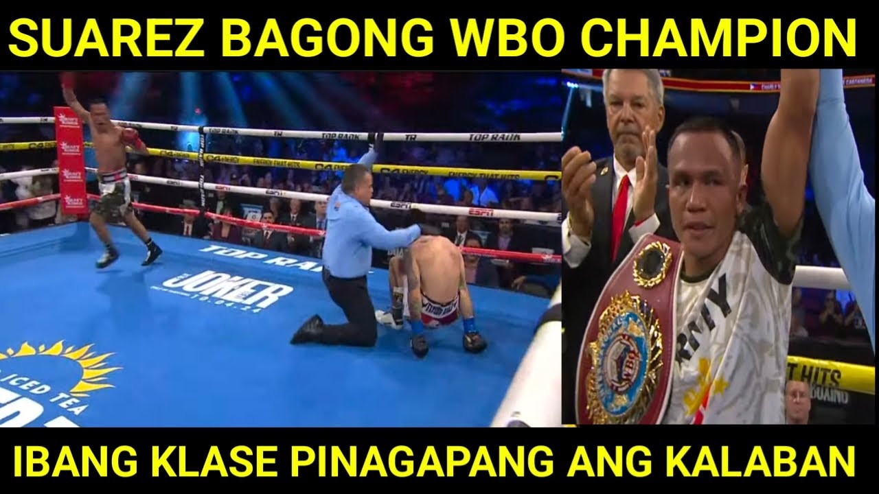 CHARLY SUAREZ BAGONG WBO CHAMPION DINUROG SI CASTANEDA BAGSAK SA ROUND ...