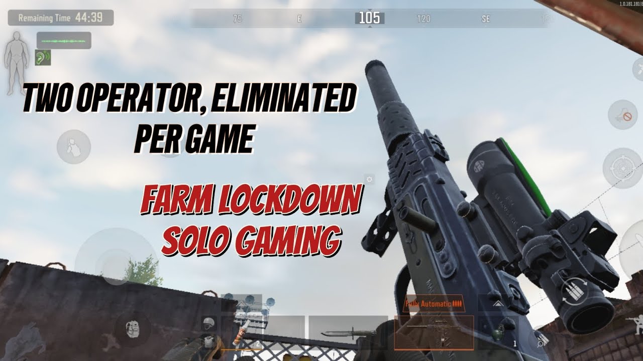 Episode 28 - (SHORT VIDEO CLIPS) SOLO GAMING on FARM LOCKDOWN🚧🔥 KILLING SOME of OPERATOR 😁☠️ ...