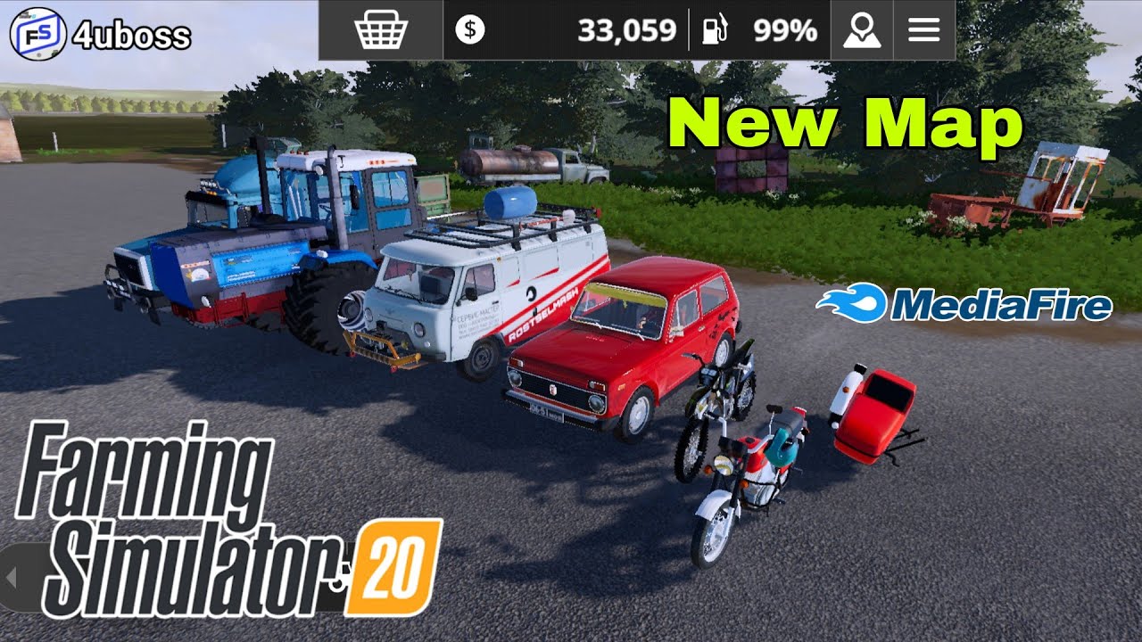 FS20 Mods - New cars & bike | Map Gen Signed | 4UBOSS - YouTube