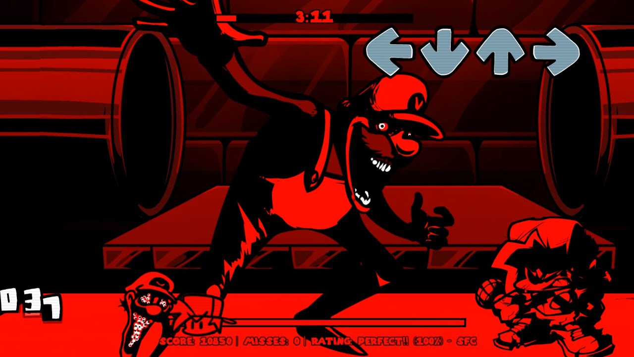 FNF - MARIO FNF PORT V2 (CANNED BUILD) - MENTICIDE - YouTube