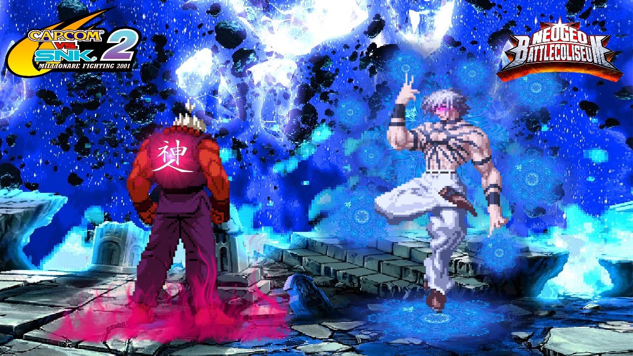 Shin Akuma vs Mizuchi l NeoGeo Battle Coliseum X Capcom vs SNK 2 - YouTube