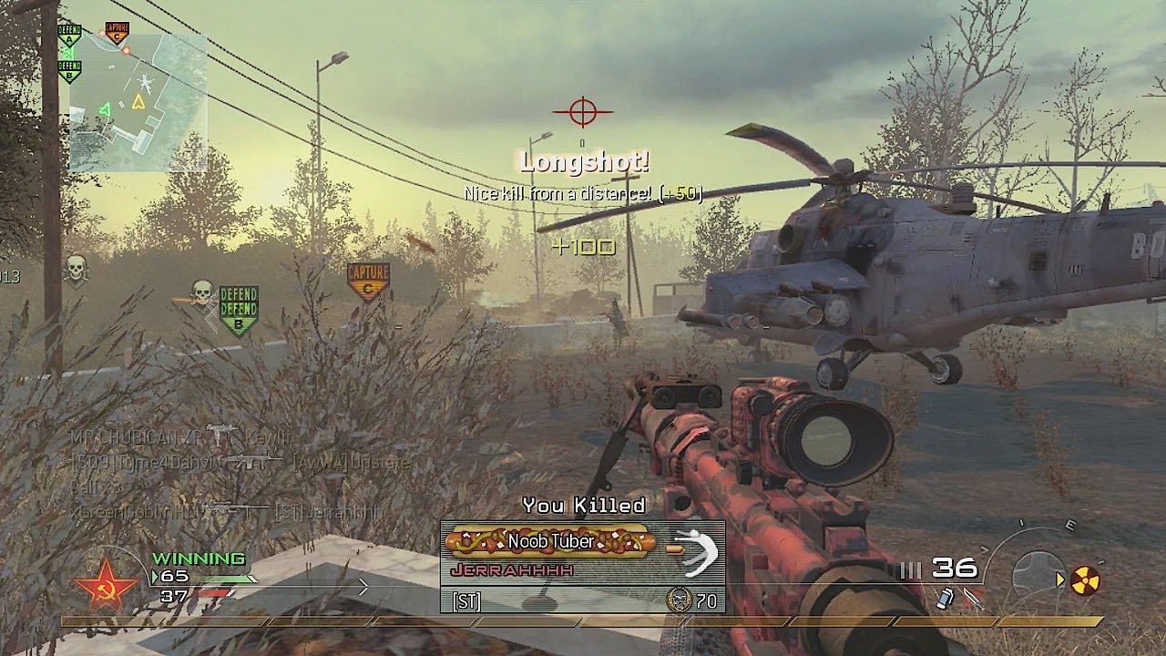 MW2: Intervention/M93 Raffica Nuke On Wasteland! - YouTube