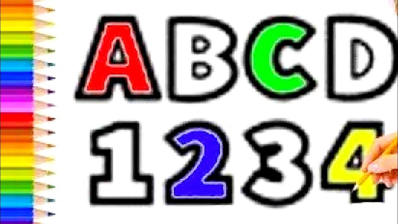 A for apple B for Ball| abcdefghijklmnopqrstuvwxyz|12345678910|Kids ...