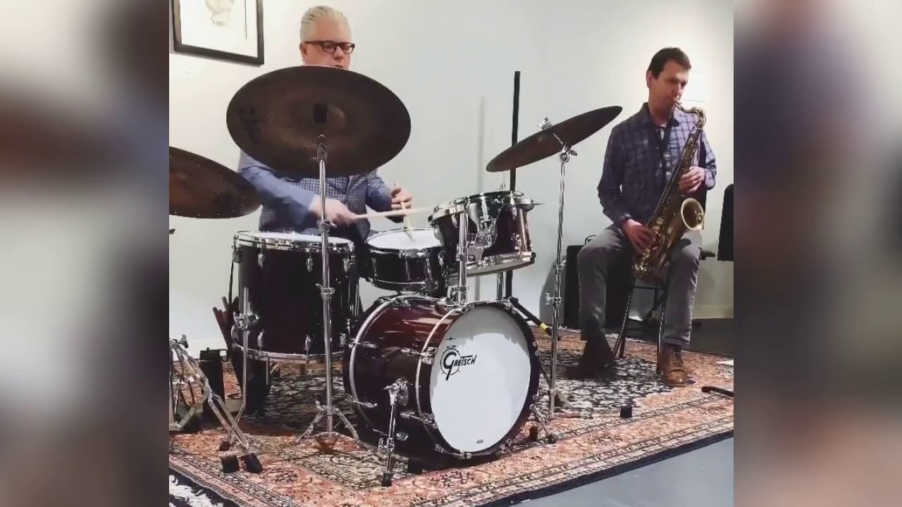 Jazz Duet with Matt Wilson on drums + Matt Langley on Tenor Sax - YouTube