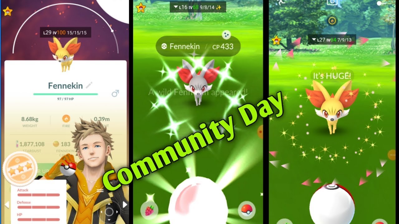Fennekin Community Day 😍 | Highlight of My Fennekin Community Day ...