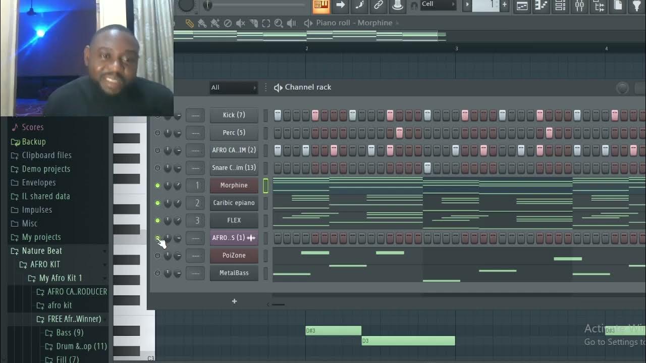 How to make afrobeat on fl studio using only stock plugins on fl 20 - YouTube