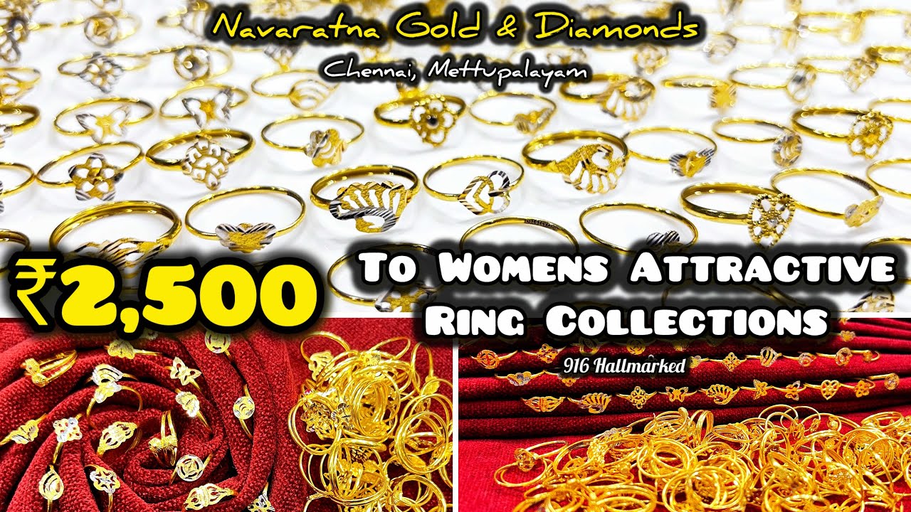 ₹2,500 to Womens Ring Collections/916 Hallmarked Starting Aat JUST 0 ...