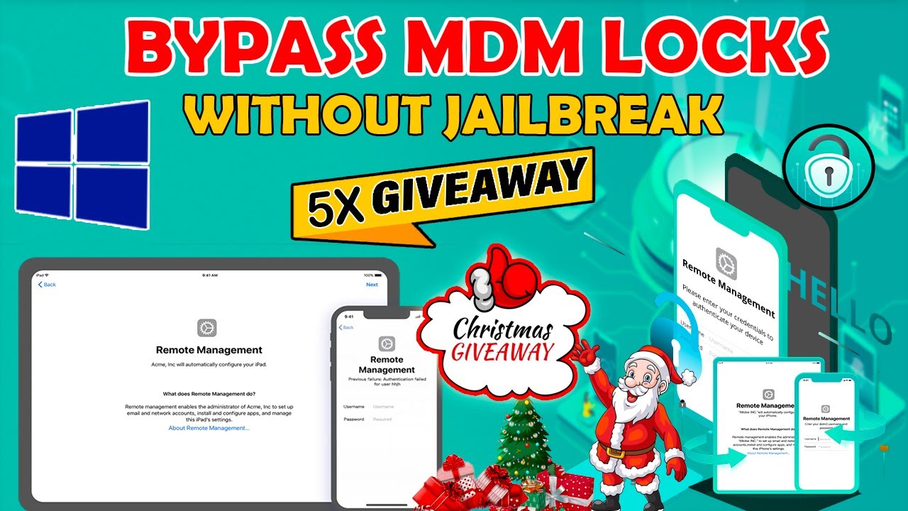 Bypass MDM Remote Management Lock on Any iPhone/iPad iOS 17/16/15 | MDM ...