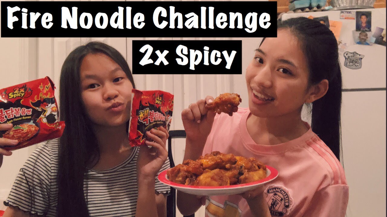 Nuclear Fire Noodle Challenge! 2x - YouTube
