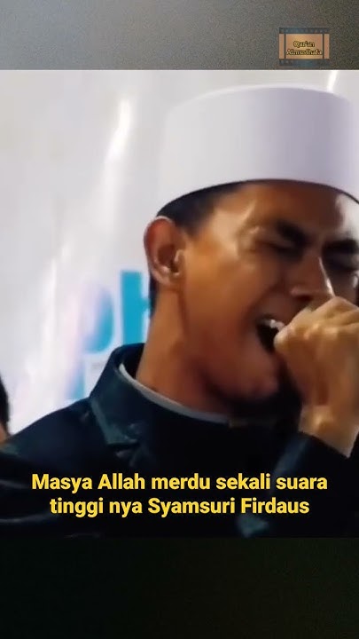Masya Allah merdu sekali suara tinggi nya Ustadz Syamsuri Firdaus Qori ...