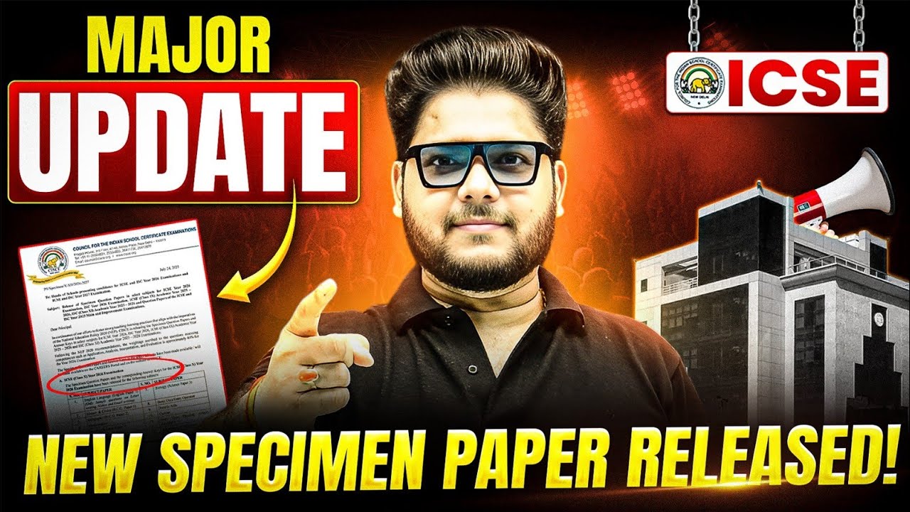 ICSE Update - New Specimen Paper Released - Class 10 | Here's What ...