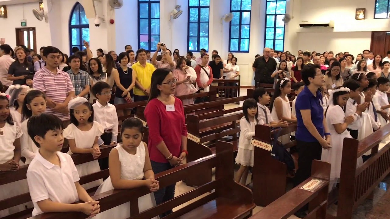 20170910 P3 1st Holy Communion Entrance Procession - YouTube