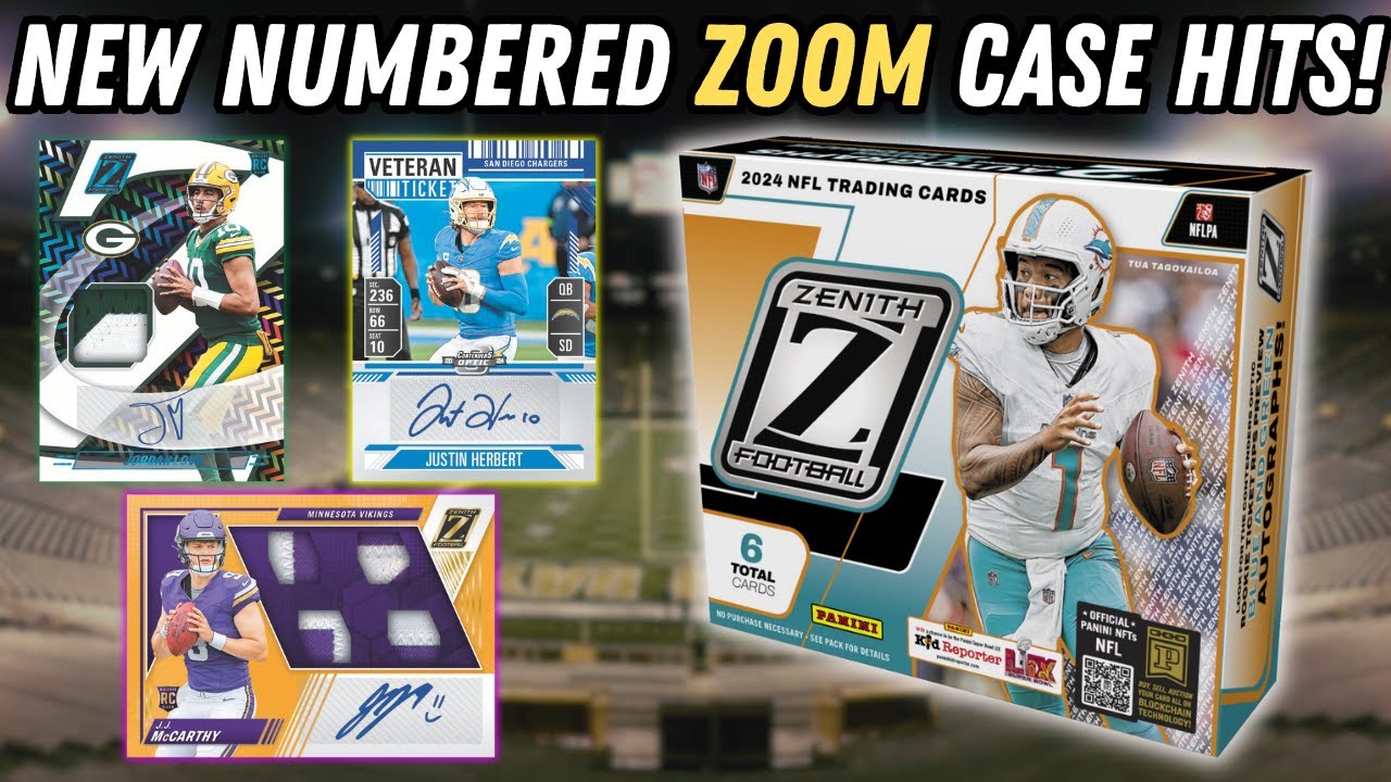 NEW NUMBERED CASE HITS! 2024 Panini Zenith Football Hobby Box Opening ...