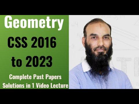 Geometry CSS 2016 to 2023 all Papers Solutions - YouTube