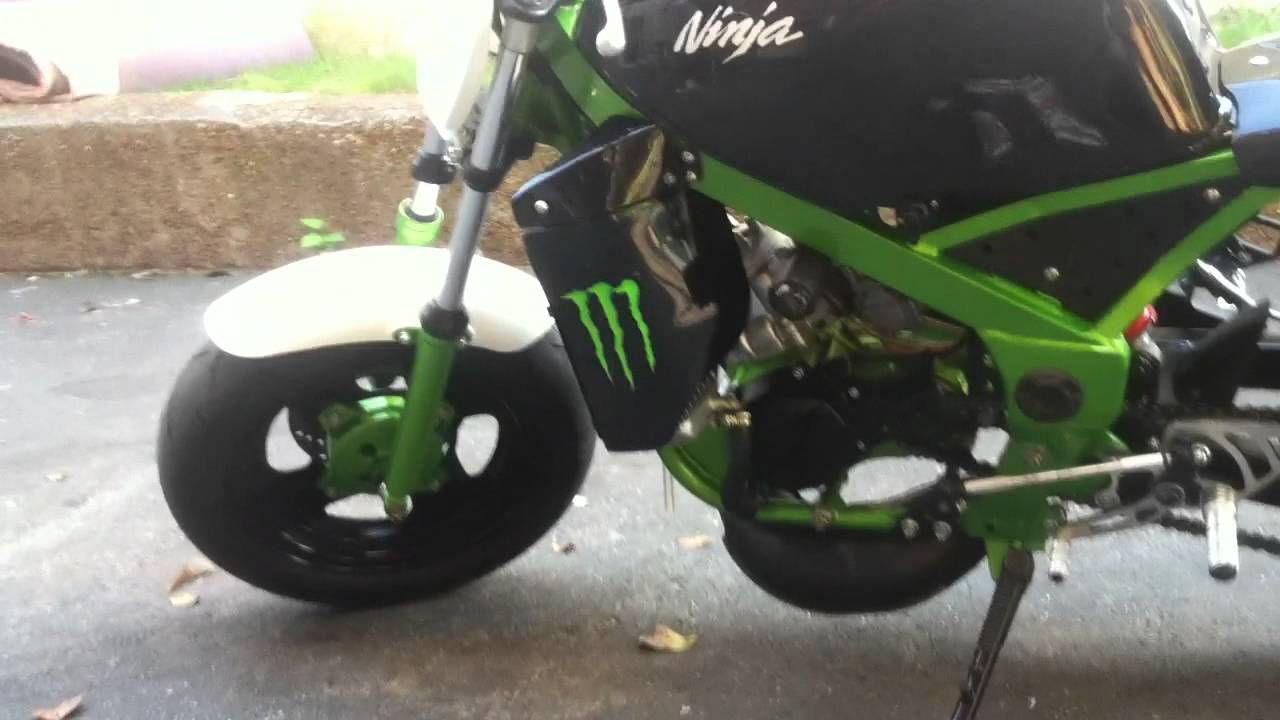 kawasaki made kx 100 in ysr frame and extras - YouTube