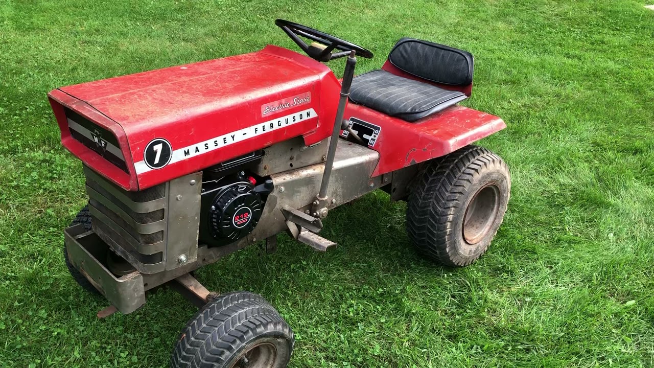 Another Massey Ferguson MF7 garden tractor repowered! 1969 model year ...