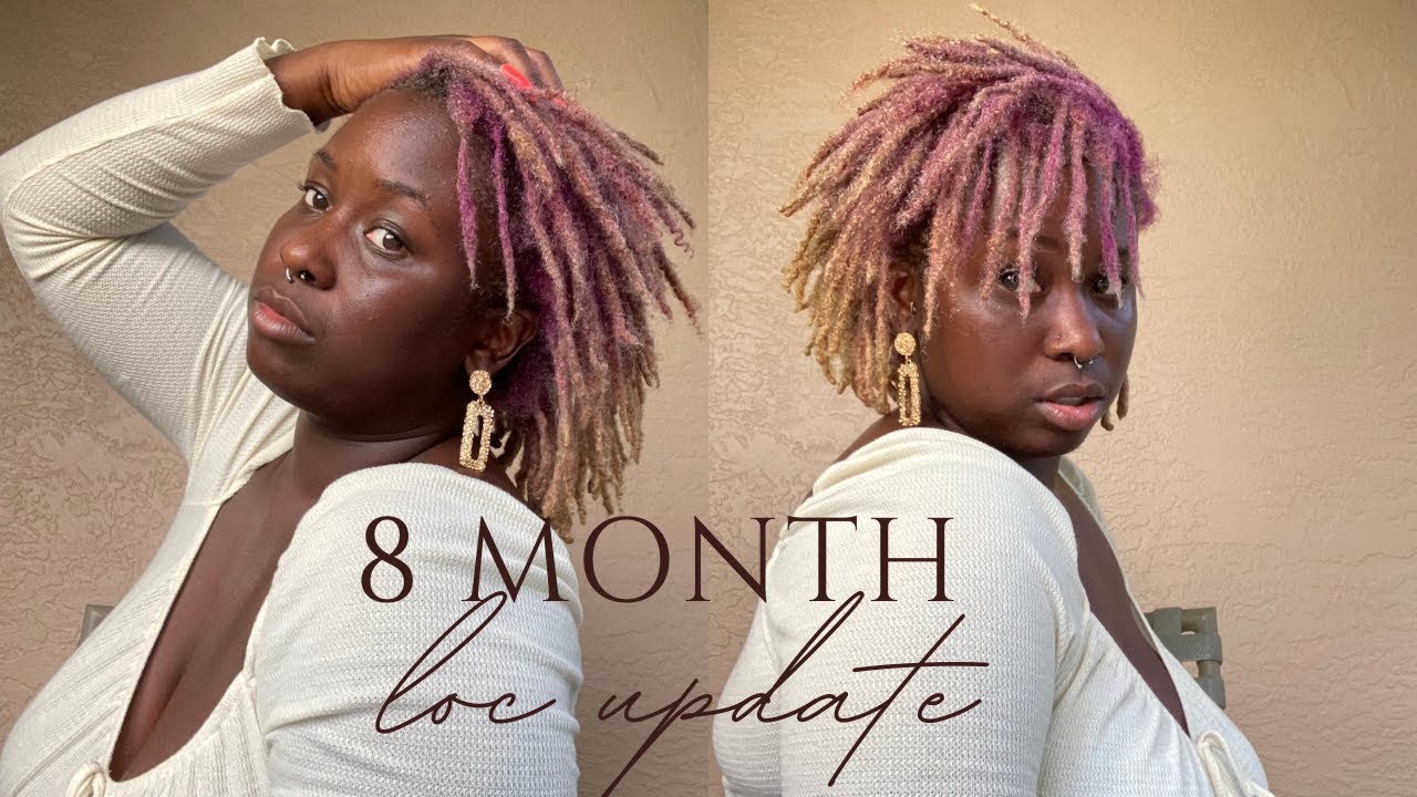 How to get the best tips on your 8 months starter locs . - YouTube