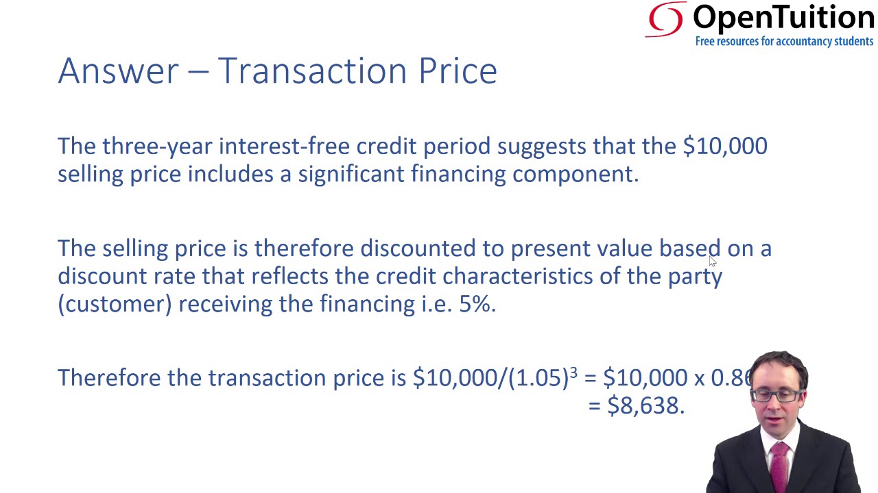 Revenue – transaction price - CIMA F2 - YouTube