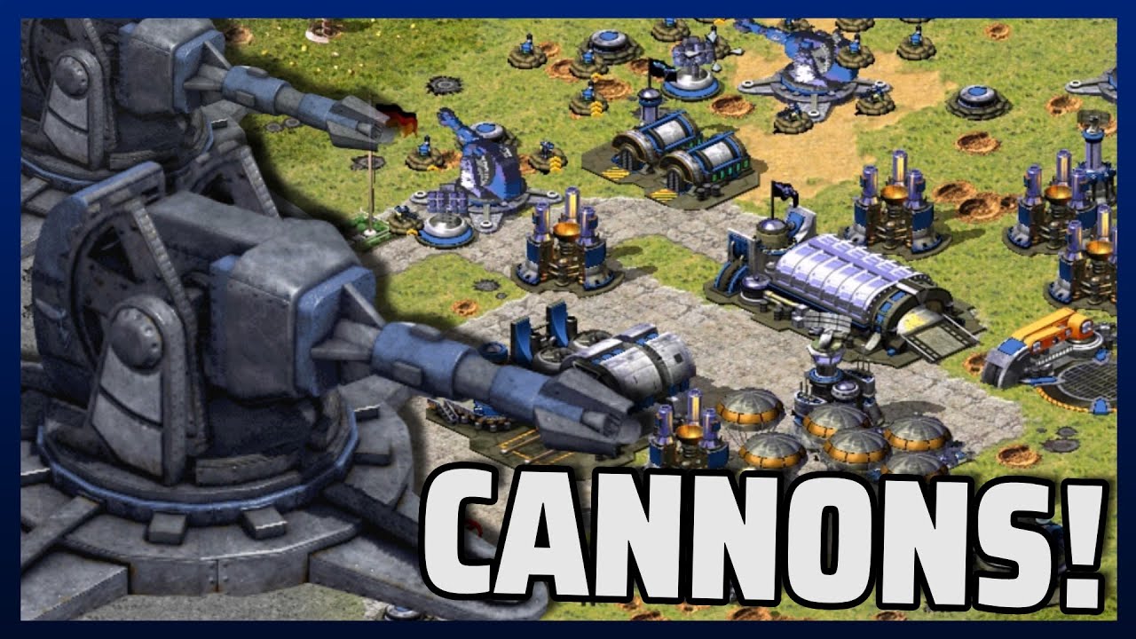 Red Alert 2 | Get The Cannons Ready | (7 vs 1 + Superweapons) - YouTube