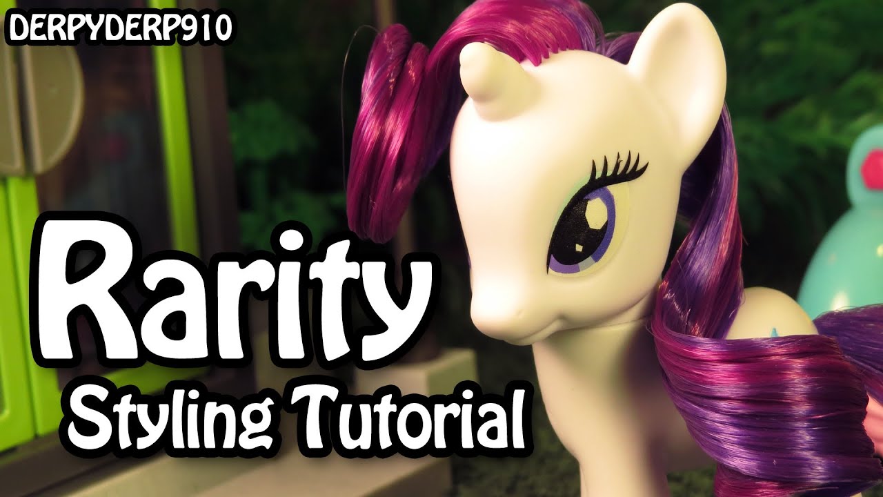 My Little Pony: Rarity Hair Styling Tutorial - YouTube