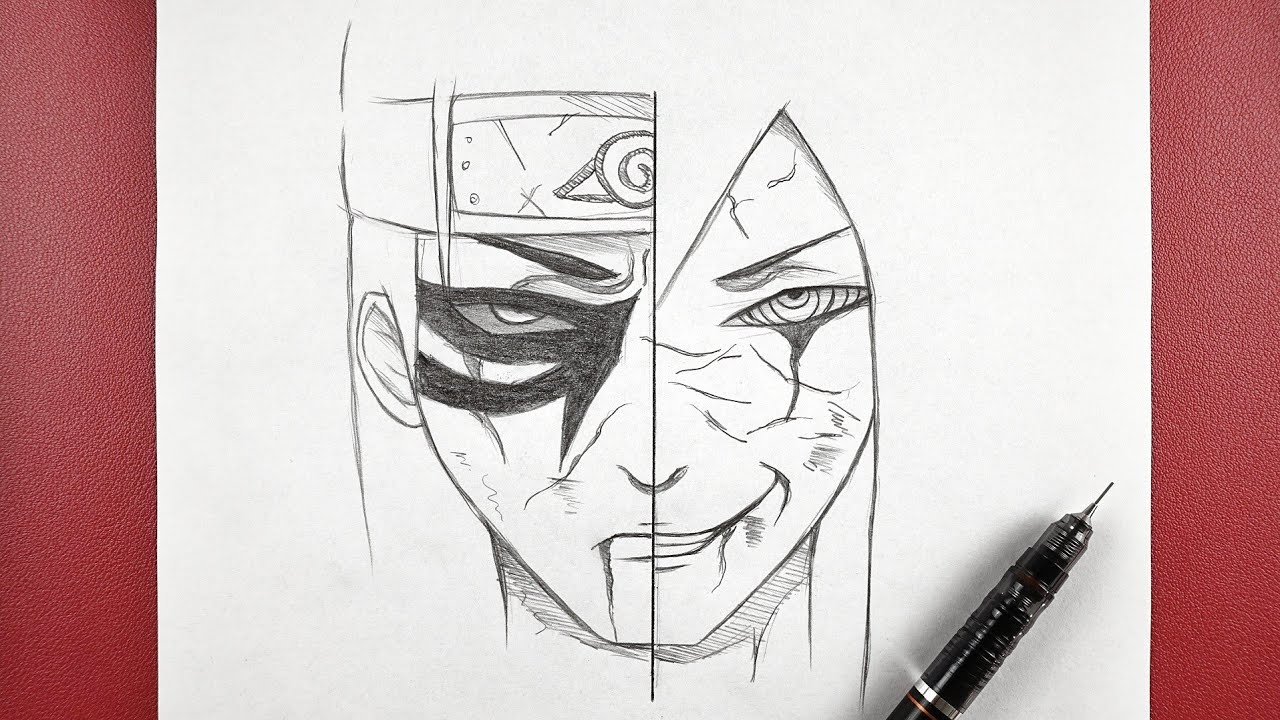 How to draw Hashirama vs Madara | After edo tensei battle - YouTube