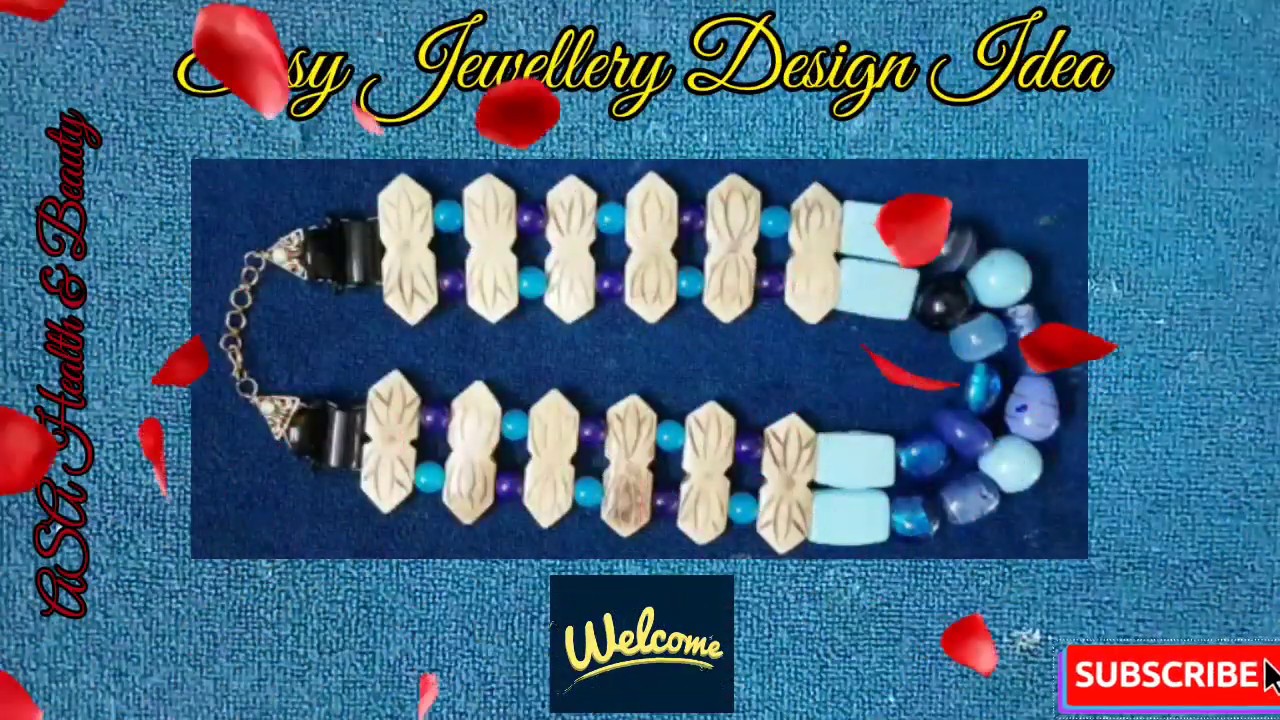 Jewellery Making , How To Make Neck Piece, Very Easy And Beautiful ...