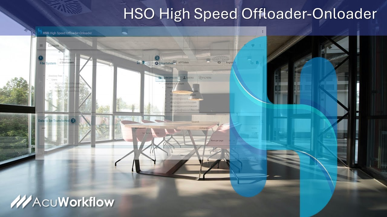 High Speed Offloader/Onloader for Smartsheet from AcuWorkflow - YouTube