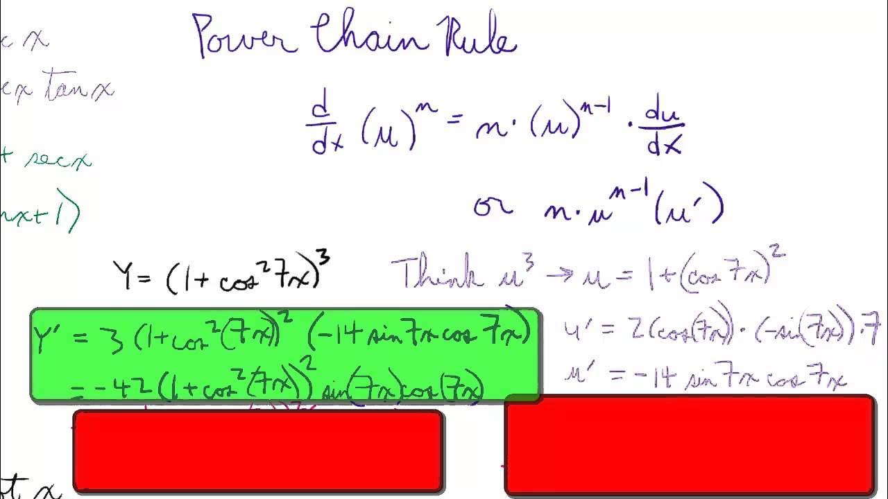 Power Chain Rule with Trig Derivative - YouTube