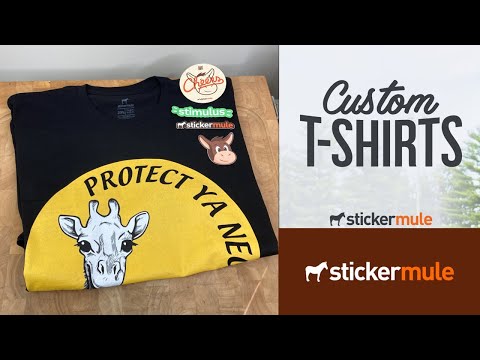 Sticker Mule Custom T-Shirt Unboxing/Review - YouTube