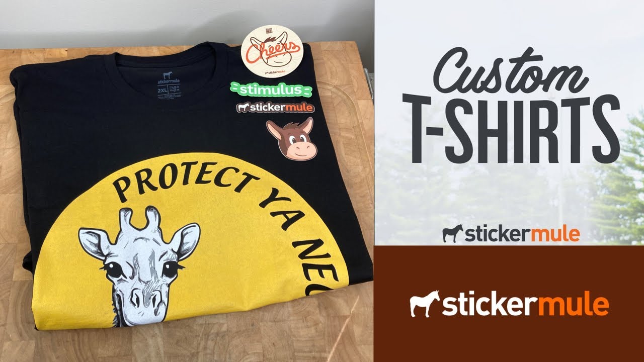 Sticker Mule Custom T-Shirt Unboxing/Review - YouTube