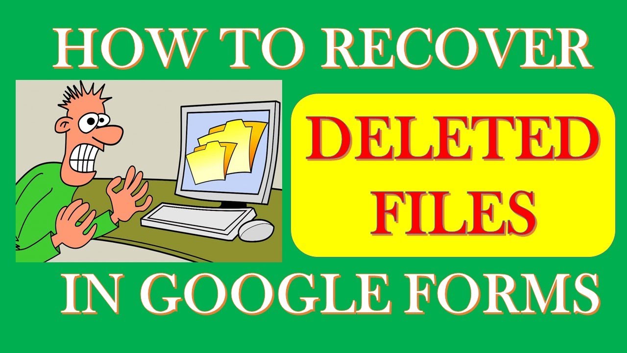How to recover deleted google file - YouTube