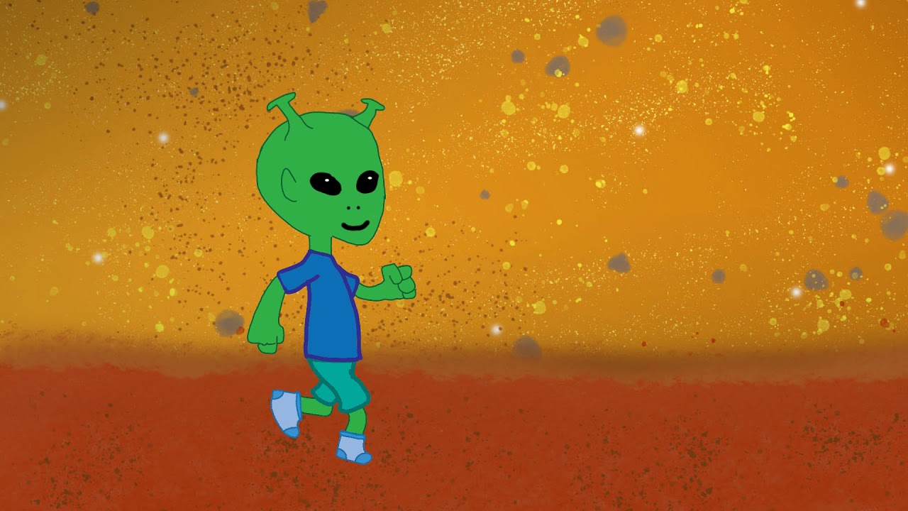 Davin The Alien - Walk Cycle Test - YouTube