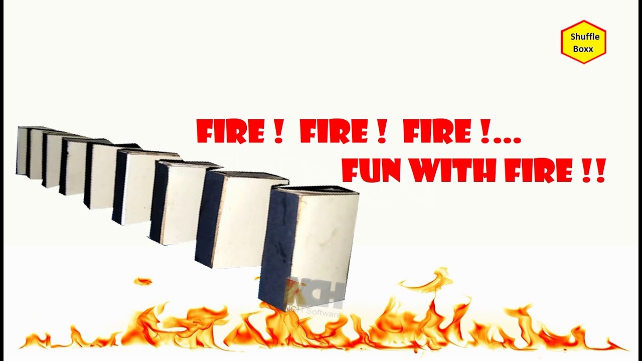 "STAR STYLE" domino effect with "FIRE"........ - YouTube