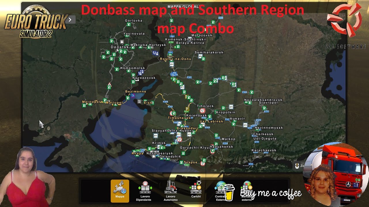 Euro Truck Simulator 2 (1.49) Donbass map BorisBritva and Southern ...