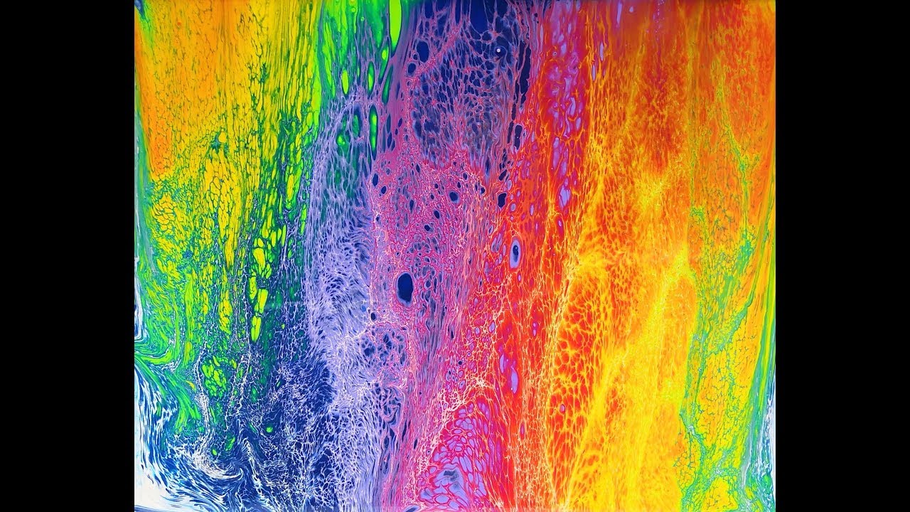 Fluid Art Swipe Rainbow Colours with White a Swipe #The100DayProject ...