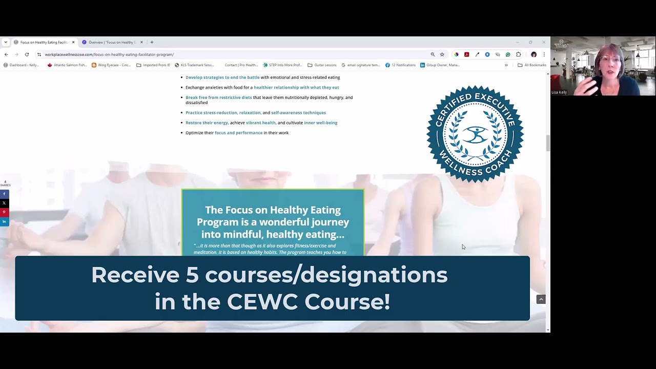 [CEWC Course - Part 1] "Focus on Healthy Eating Program" Certified ...