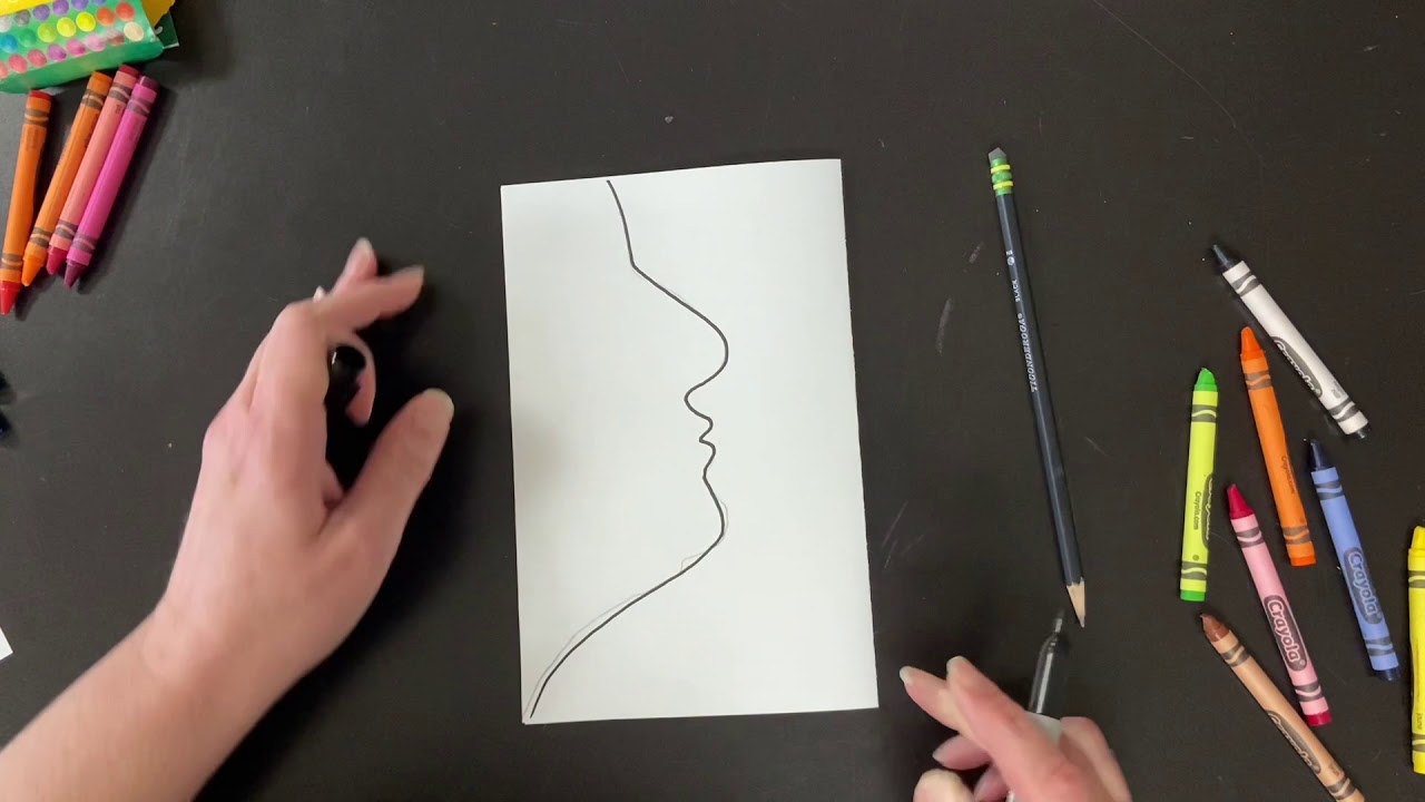 Face or Vase, positive negative space - YouTube