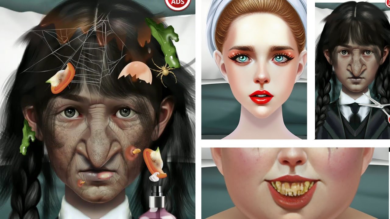 ASMR Remove Worm frome Face and Makeup In To Beautiful Girl | Deep ...