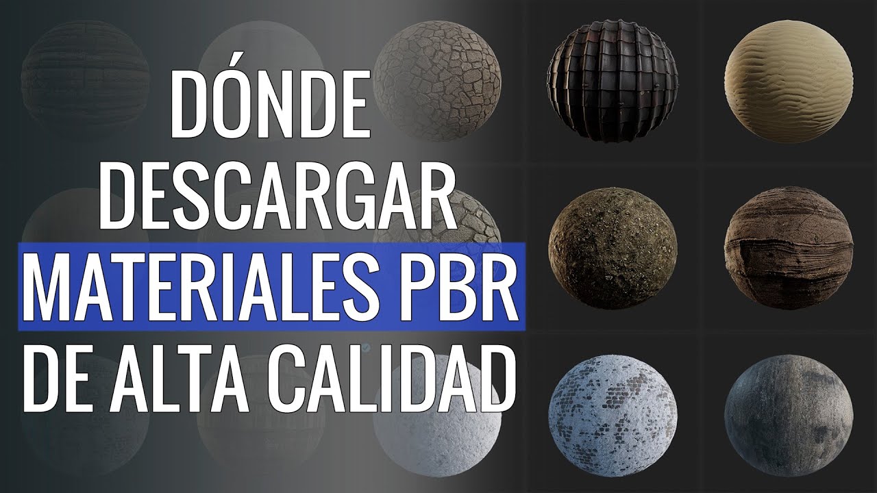 Dónde descargar Materiales PBR de alta calidad para renders - YouTube