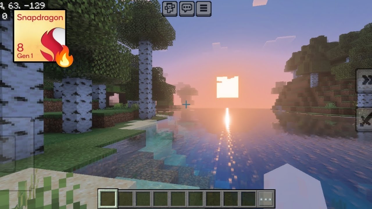 Snapdragon 8gen 1 minecraft Vibrant Visuals Ultra🔥 - YouTube