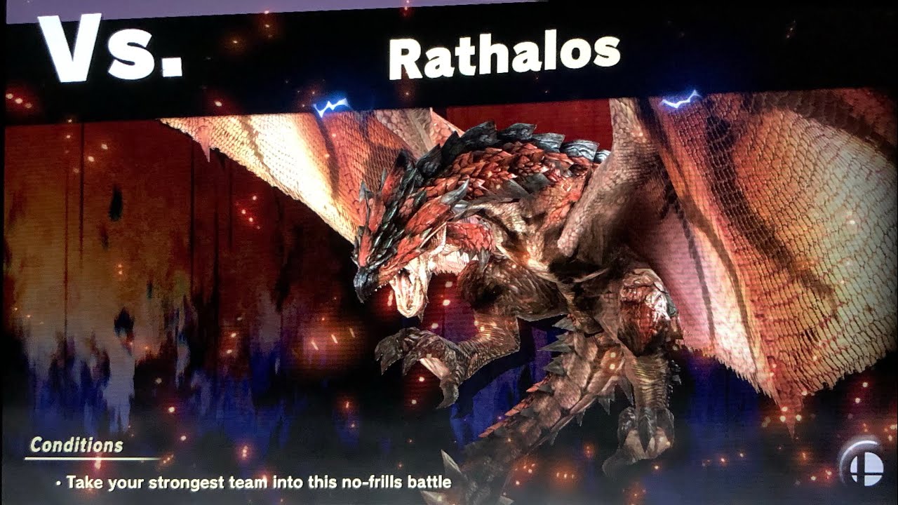 Super Smash Bros. Ultimate | World of Light - Rathalos Boss Fight ...