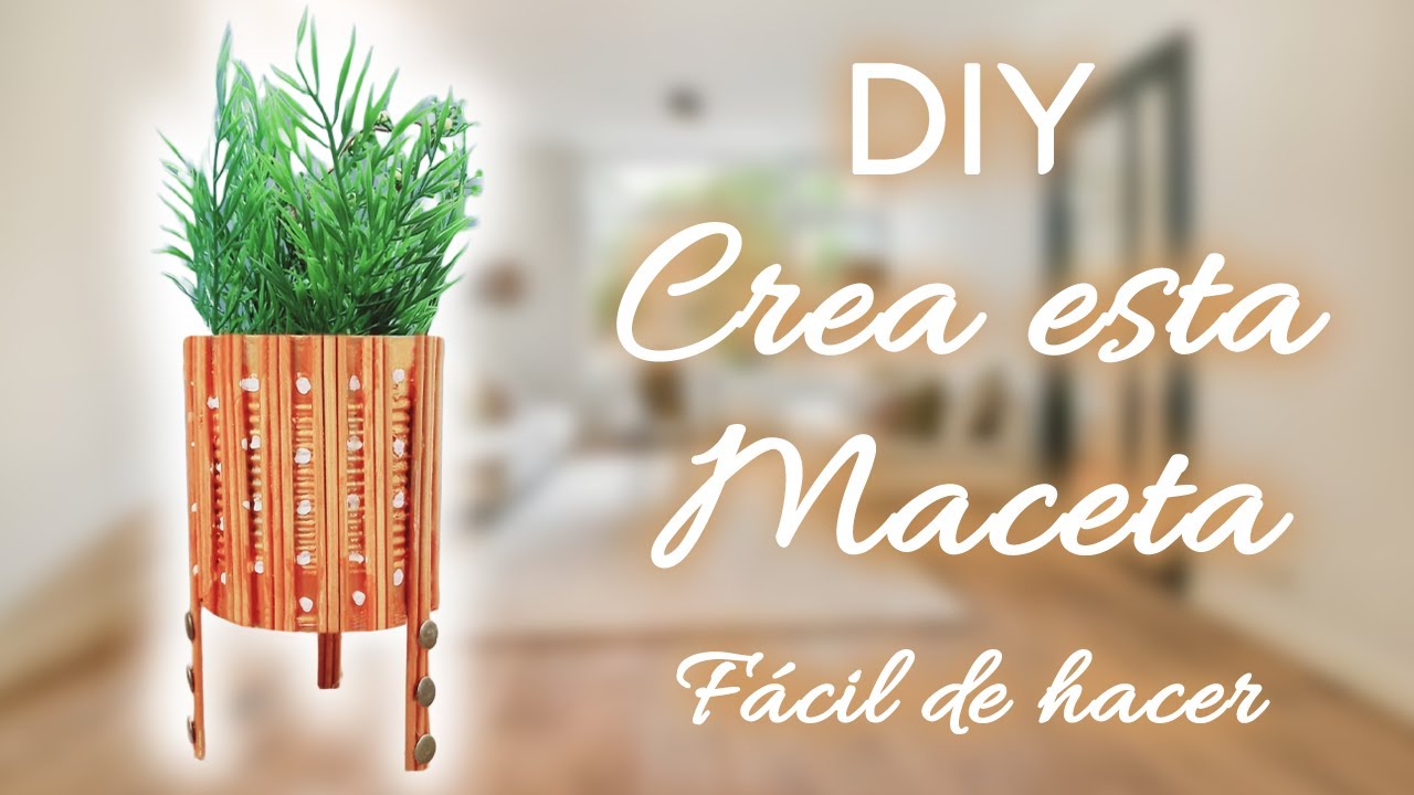 DiY Como hacer una maceta super rapido, hazlo ya maceta decorativa ...