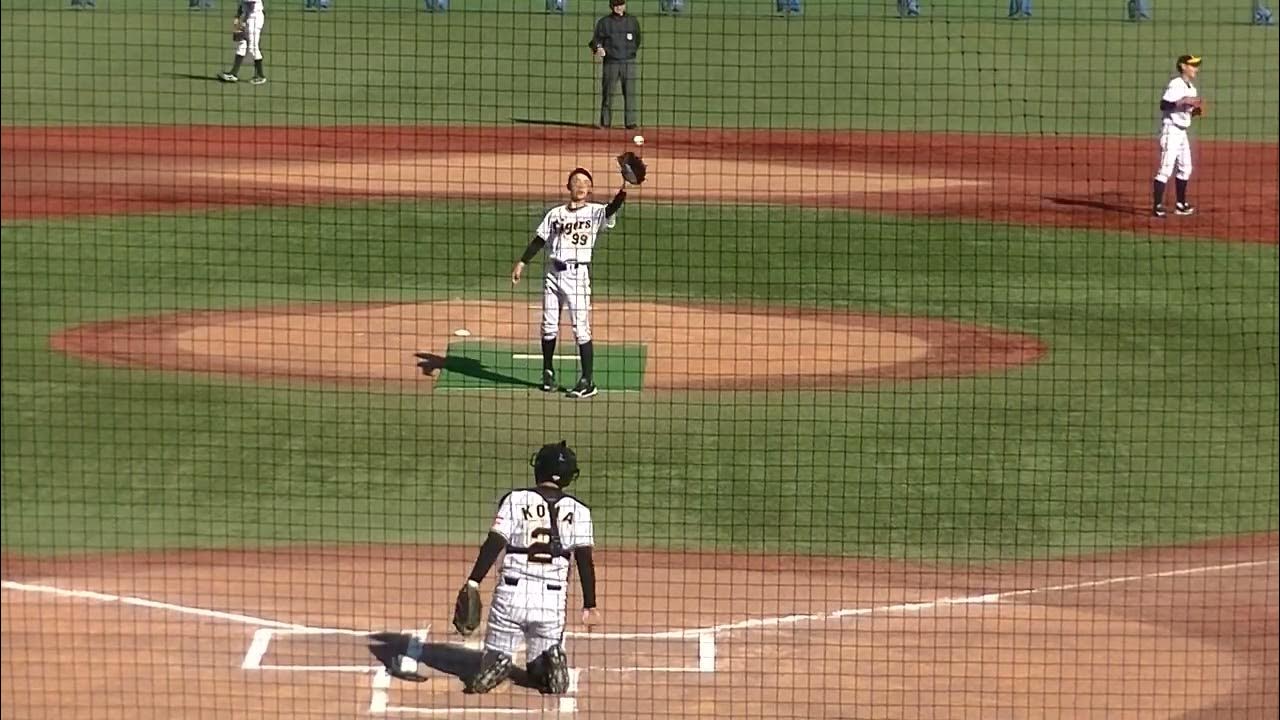 阪神Jr 井澤 佑馬くん投球フォームと球筋【NPB12球団ジュニアトーナメント 楽天Jr.対 阪神Jr.2022/12/29】 - YouTube