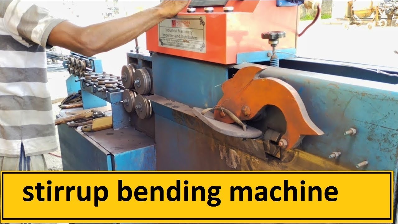Automatic stirrup bending machine - YouTube