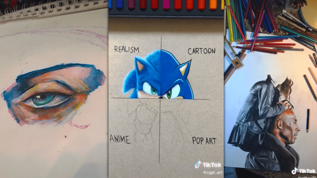 😍Art drawing tiktok compilations ~ Drawing tiktok #4 - YouTube