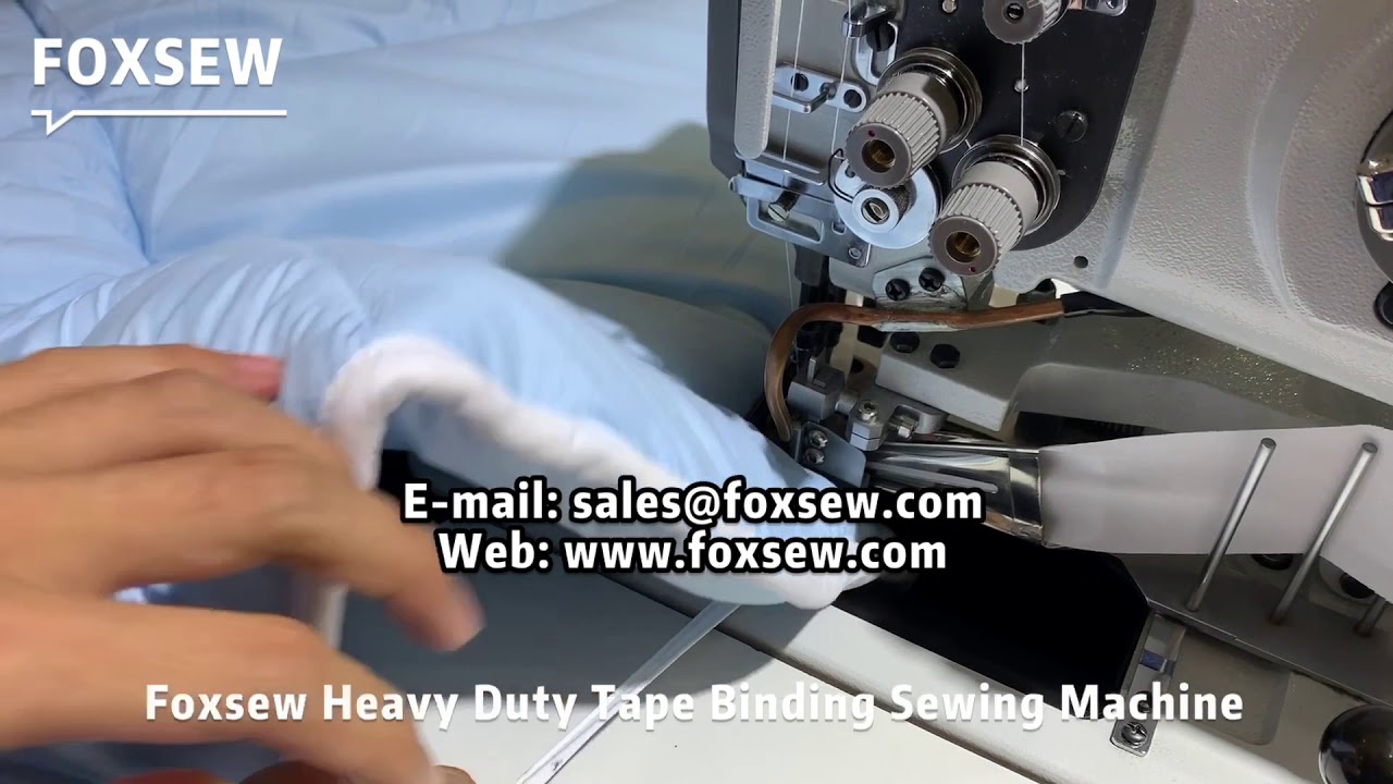 Heavy Duty Tape Binding Sewing Machine for Quilt and Mattress - YouTube