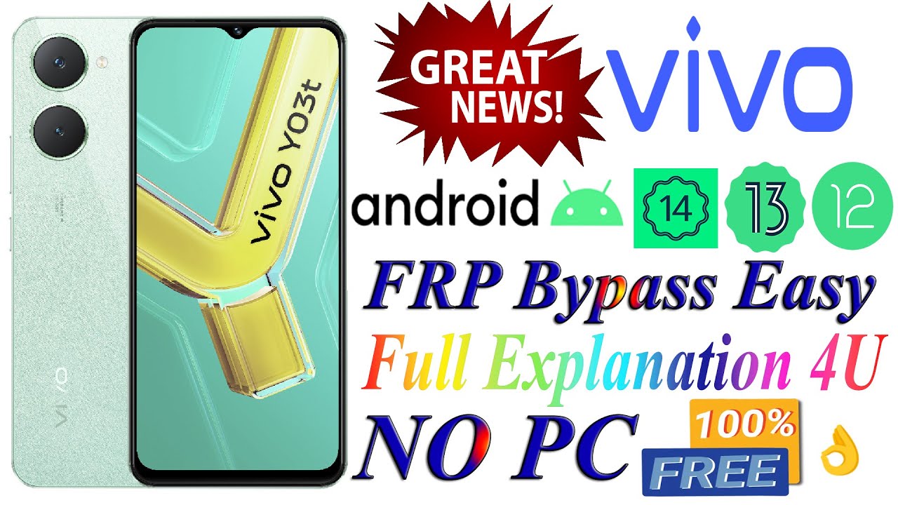 Vivo Y03T Frp Bypass Android 14 - Vivo V2344 Frp Bypass - Vivo All ...