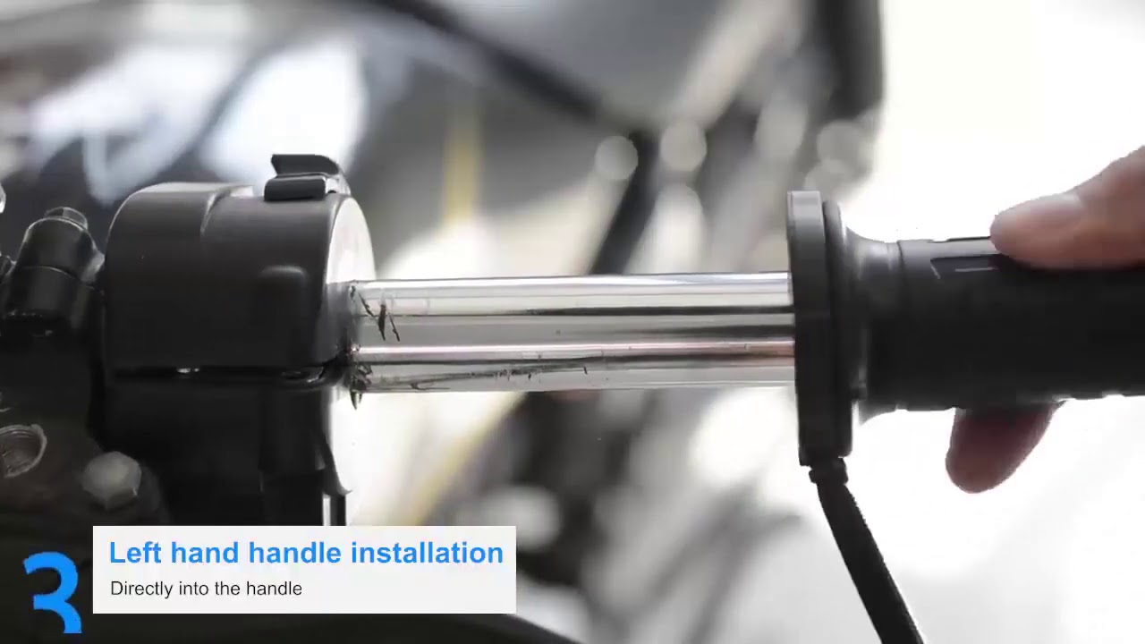 Motorcycle handlebar Electric Hot Heated Grip Handle Handlebar Warmer ...